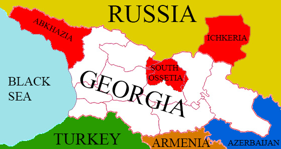 Political_map_of_Georgia_and_its_environment_in_1991-2000 | Epress.am